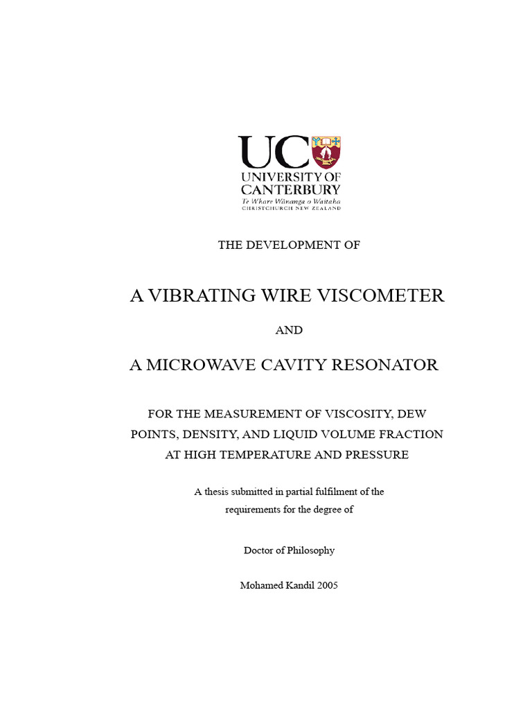 Thesis Fulltext | Download Free PDF | Viscosity | Density