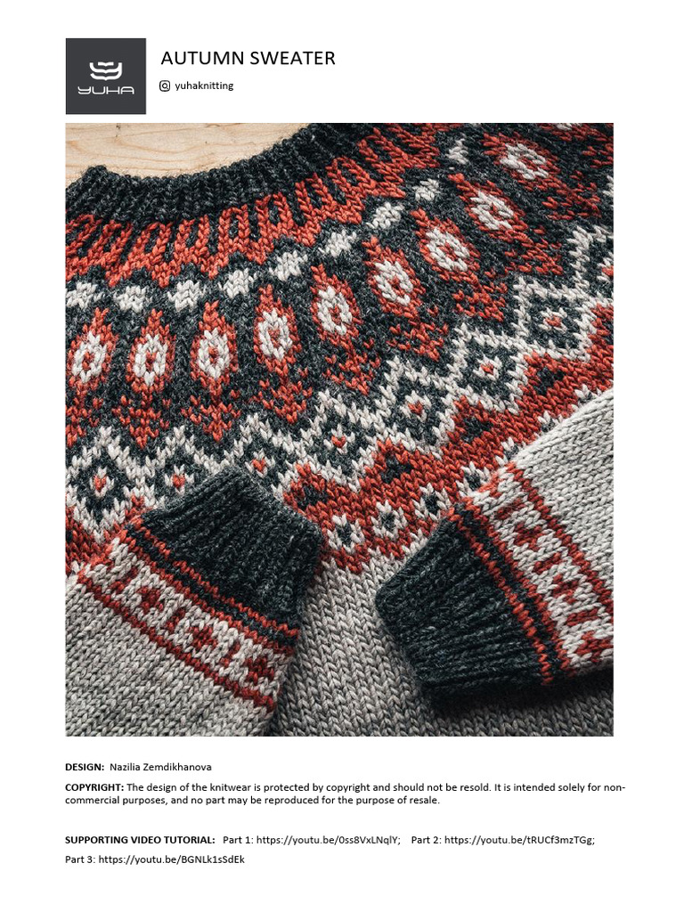 Fair Isle Jumper | PDF | Knitting | Textiles