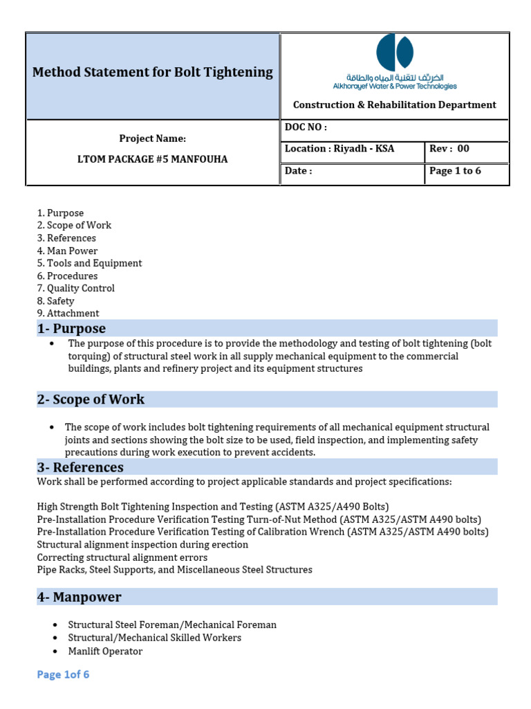 Tighting Torque Method | Download Free PDF | Screw | Nut (Hardware)