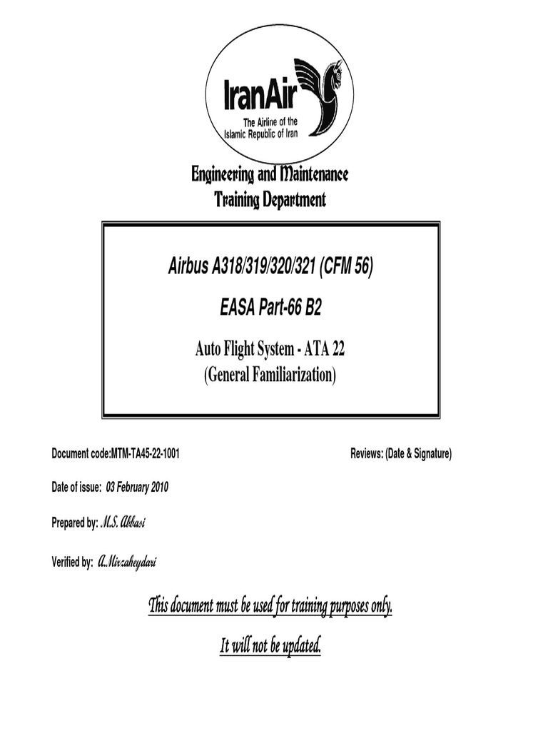 Airbus A320 Auto Flight System Training | PDF | Aircraft | Aviation