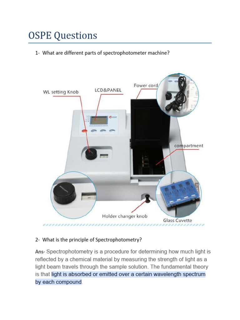 Spectrophotometer Basics and Readings | PDF | Science & Mathematics ...