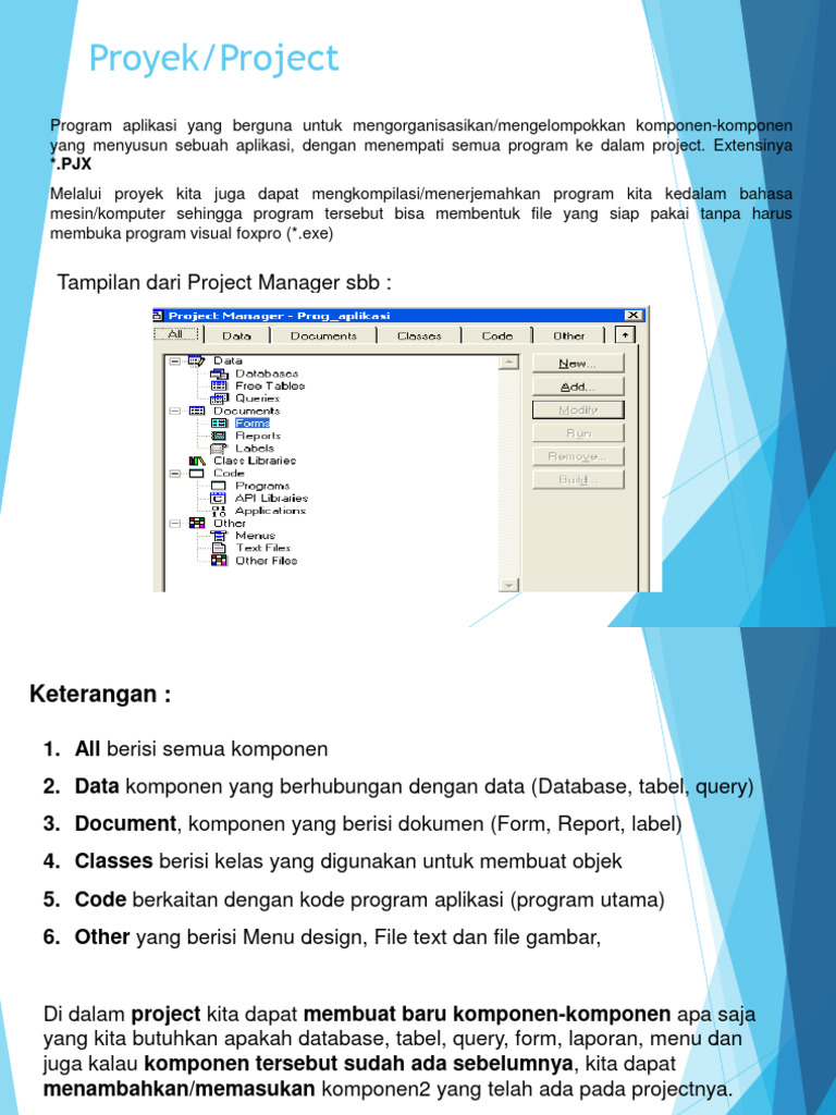Panduan Proyek Visual FoxPro | PDF | Seni | Komputer