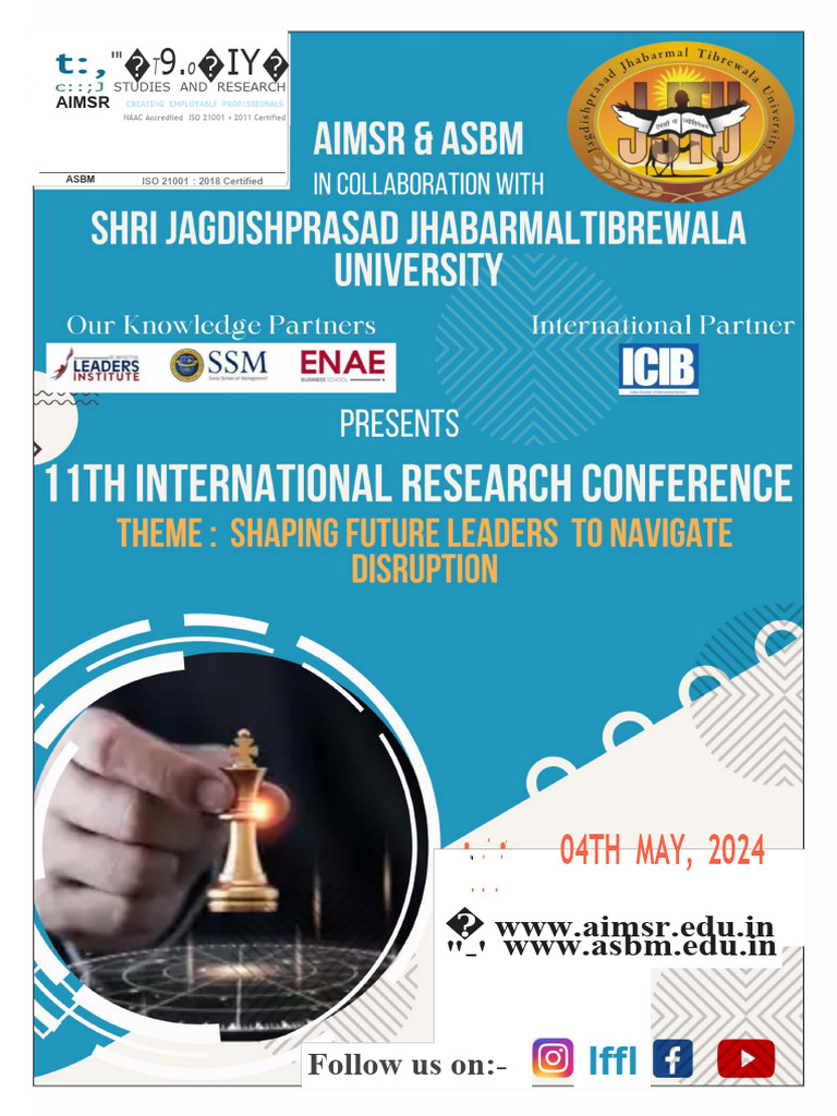 11th IRC Brochure 2024 | PDF | Leadership | Innovation