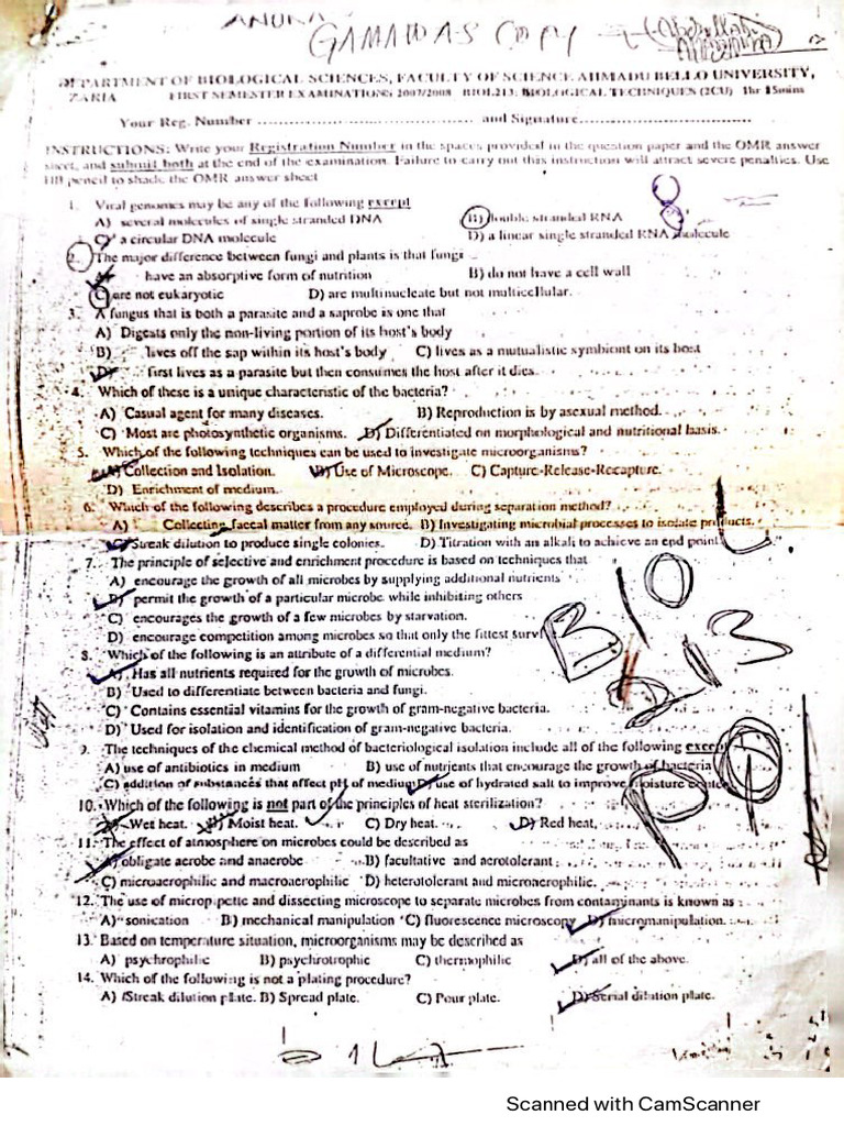 Biol 213 PQ 2 | PDF Biol 213 PQ 2 | PDF