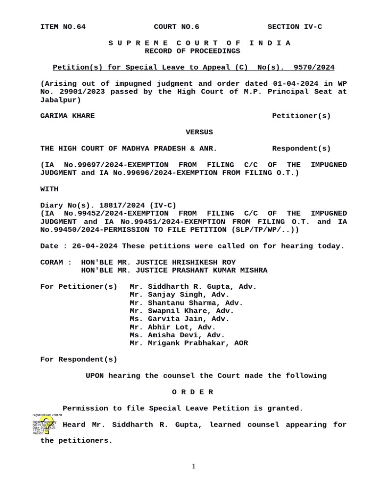 Signature Not Verified | PDF | Supreme Courts | Justice