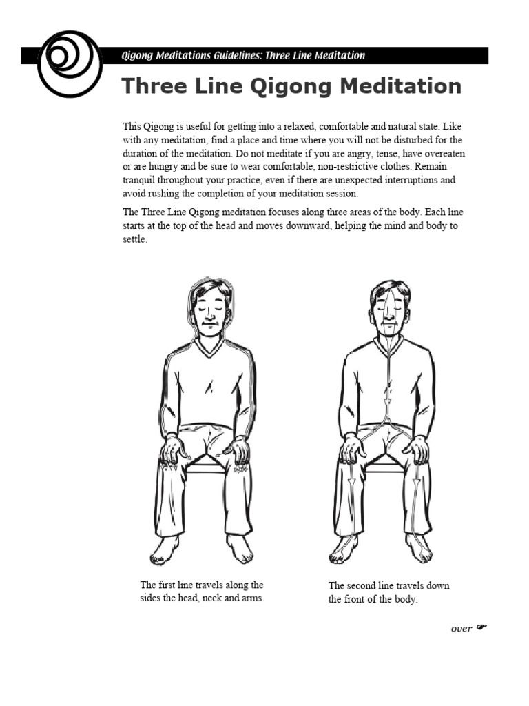 Three Line Qigong Meditation Guide | PDF | Qigong | Meditation