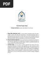 AI Project Ideas Class12 IP | PDF