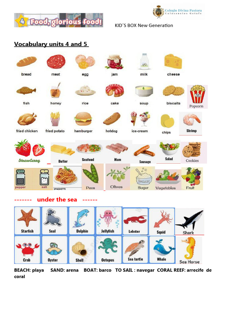 Kids Box Vocabulary and Grammar Units 4-5 | PDF