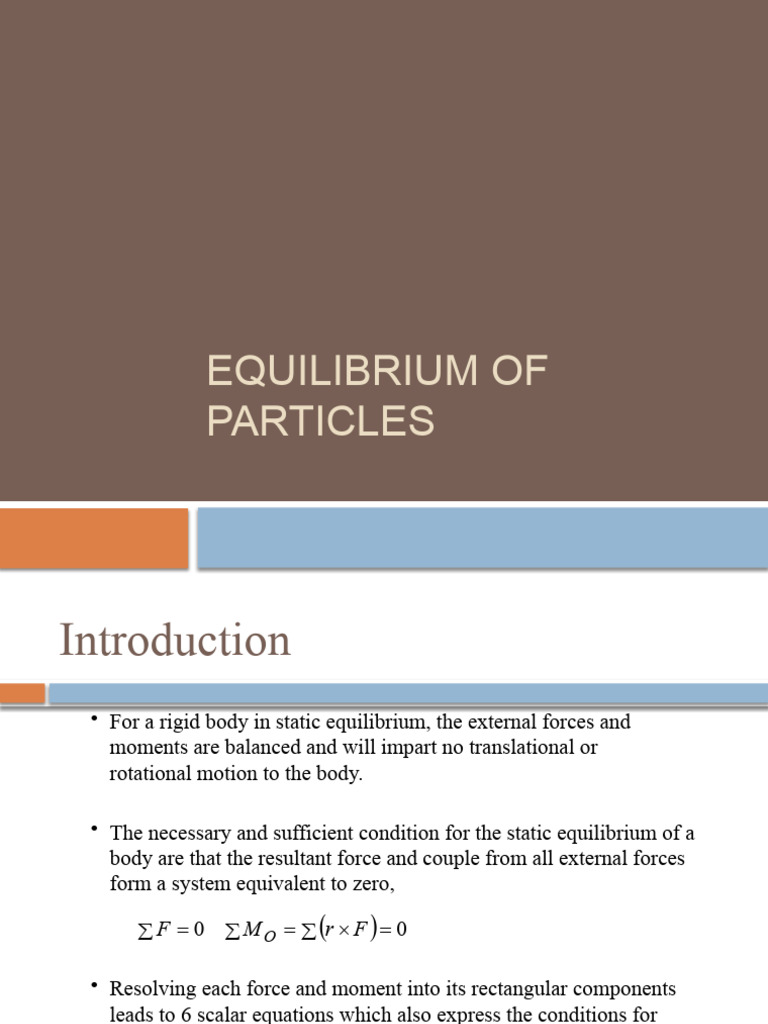 Static Equilibrium of Rigid Bodies | PDF | Force | Mechanics
