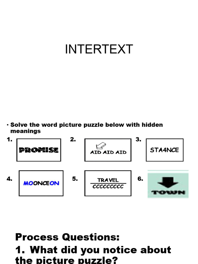 Inter Text | PDF | Intertextuality