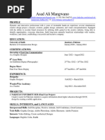 White Minimalist Graphic Designer Professional CV Resume | PDF