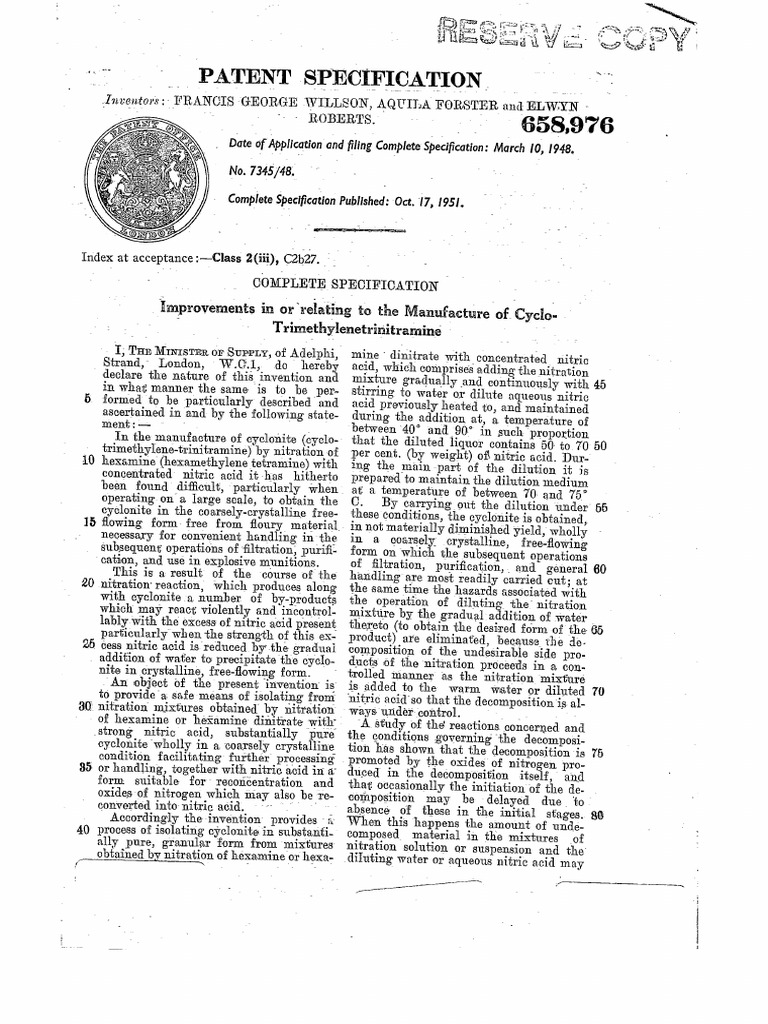 Cyclonite Improvements | PDF