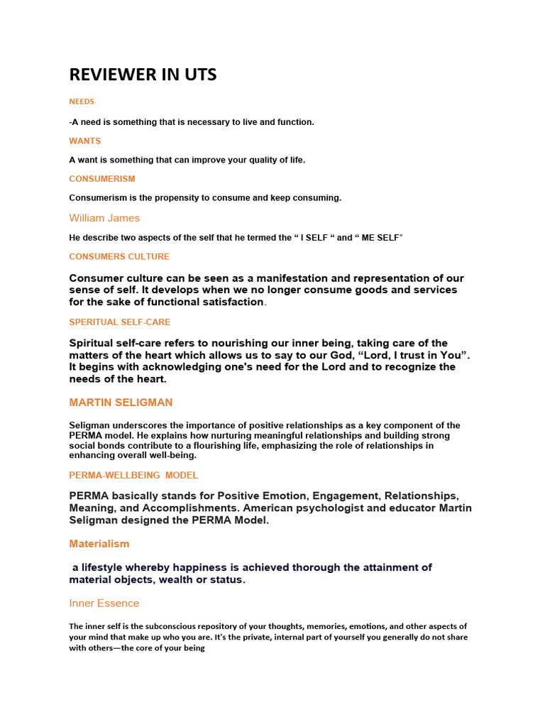 Reviewer in Uts | PDF | Goal | Goal Setting