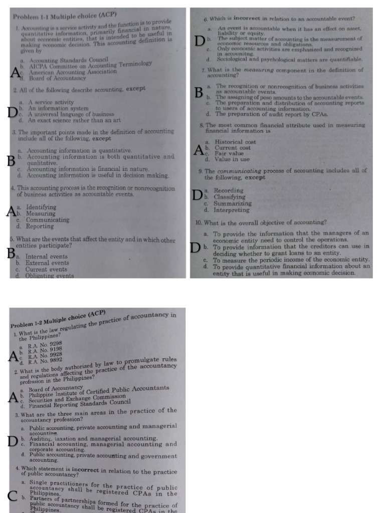 CFAS 1 - Chapter 1 To 7 Theories | PDF | Going Concern | Business