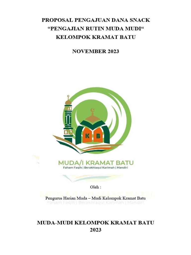Proposal Snack MM KB | PDF