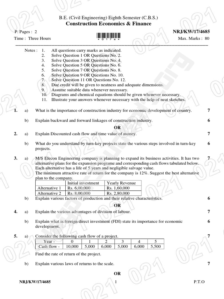 Construction Economics Finance w17 | PDF | Monopoly | Recession