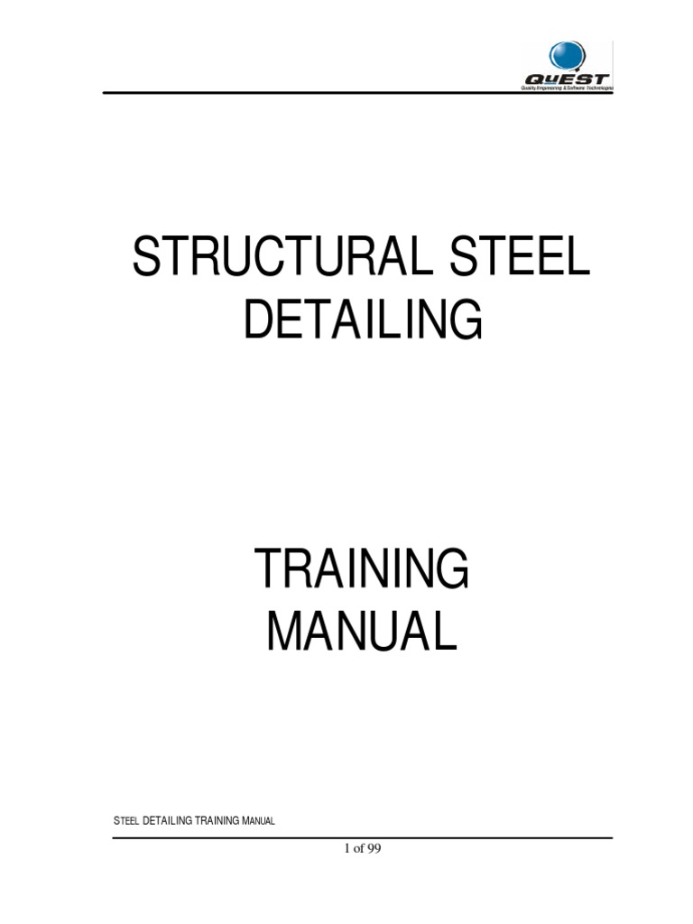 Structural Steel Det Train Manual | PDF | Structural Steel ...