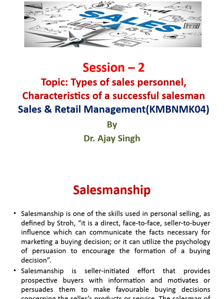 Session2-KMBNMK04 | PDF | Sales | Marketing