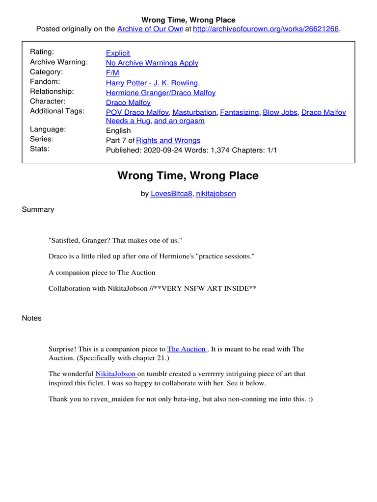 Wrong Time Wrong Place | PDF
