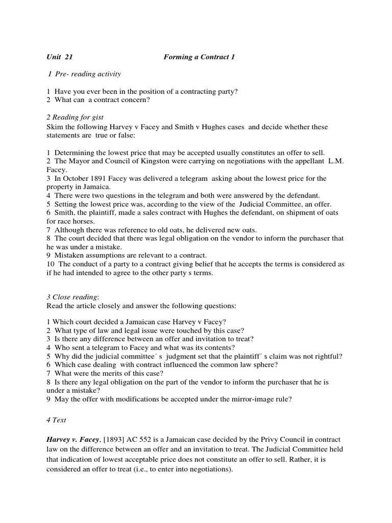 Forming_a_contract_1_02 | PDF | Private Law | Common Law