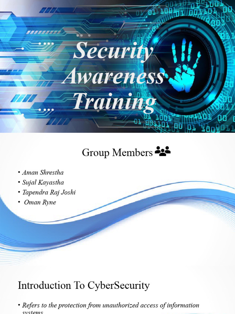 Security Awareness Training | PDF | Security | Computer Security