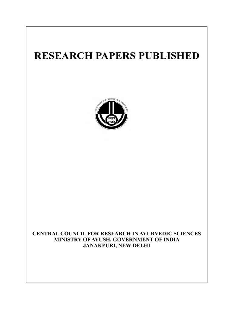 Research Papers Published | PDF | Ayurveda | Pub Med