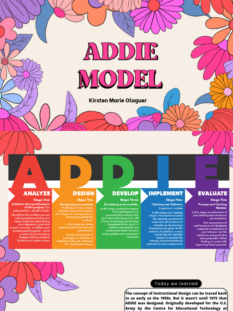 Addie Model | PDF | Cognition | Learning