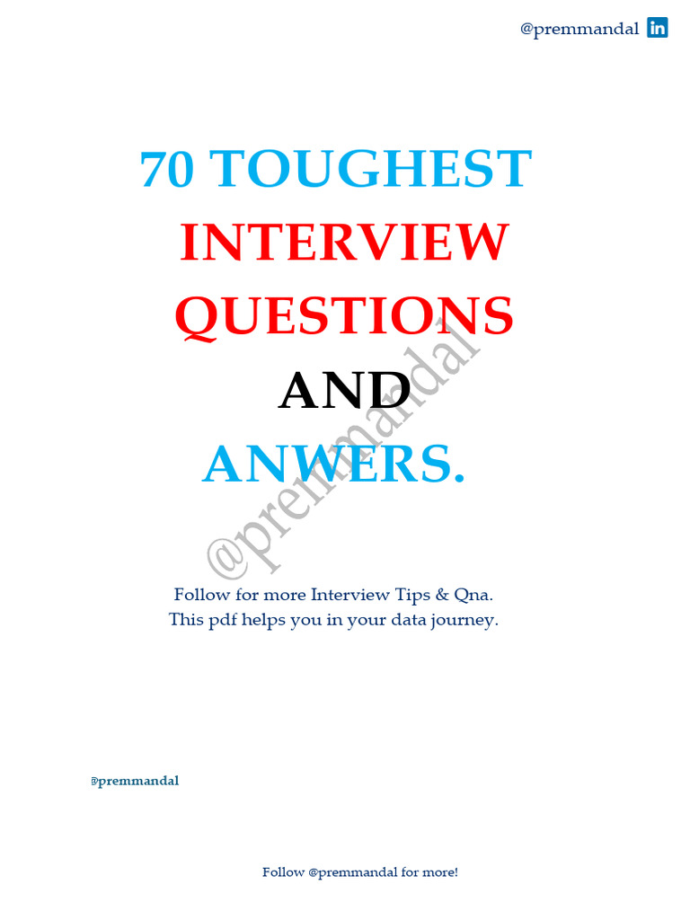 Toughest Interview Questions With Answers | PDF | Goal | Motivation