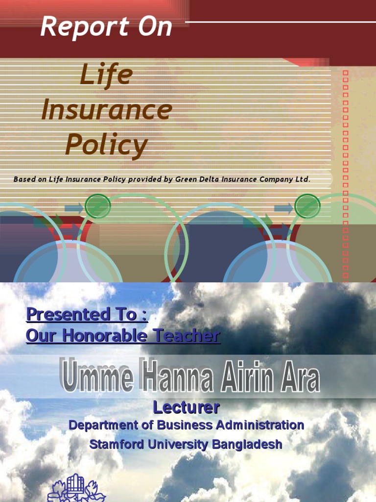 Green Delta Life Insurance at Power Point | PDF | Life Insurance ...