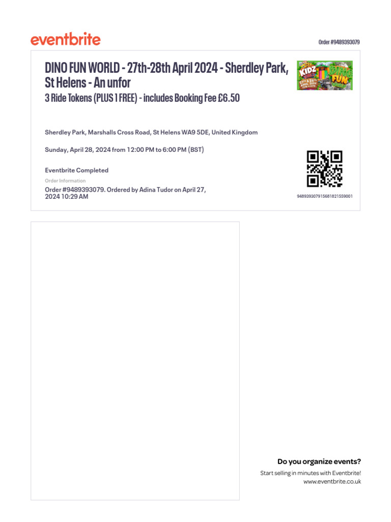 Eventbrite Order Confirmation | PDF