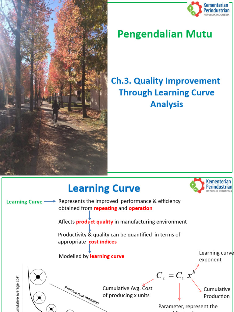 Pengendalian Mutu Ch.3. Learning Curve | PDF | Applied Mathematics | Statistical Theory