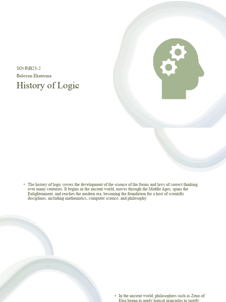 Evolution of Logic Through History | PDF | Logic | Science