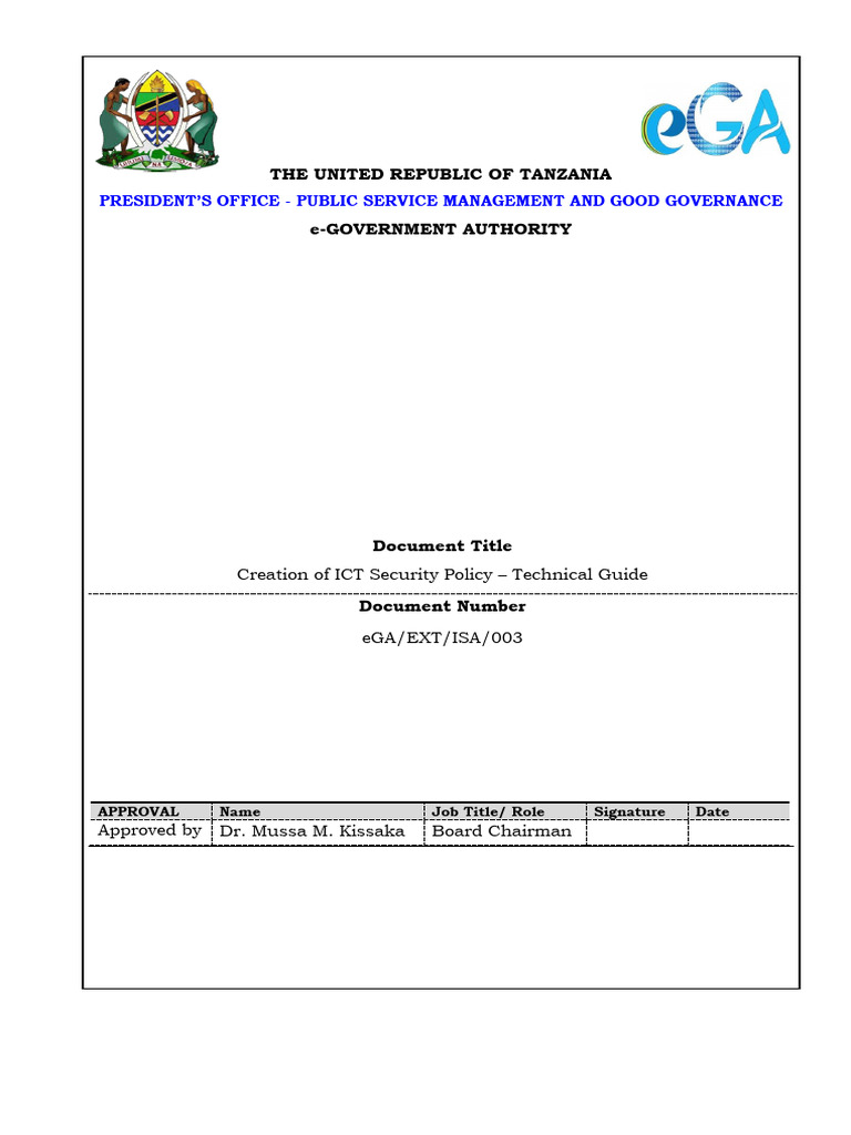 ICT Security Policy Technical Guide | PDF | Information Security ...