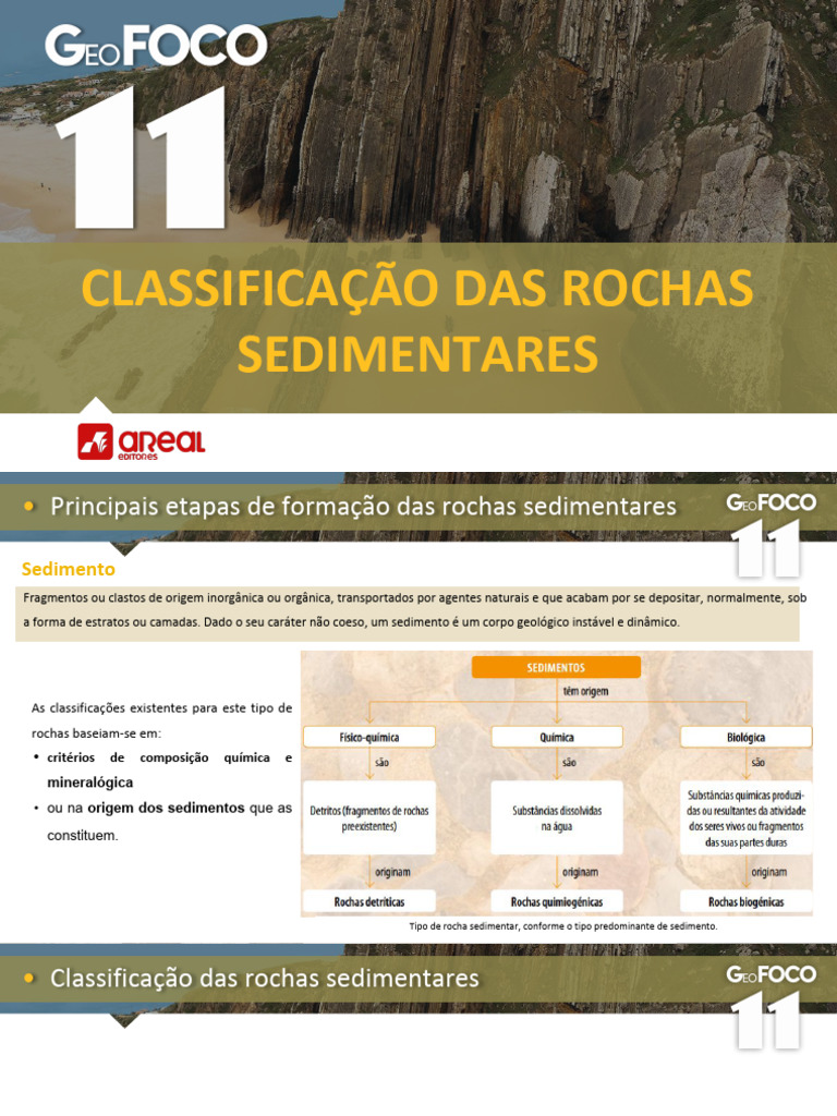 Classificação das Rochas Sedimentares | PDF | Rocha sedimentar | Sedimento
