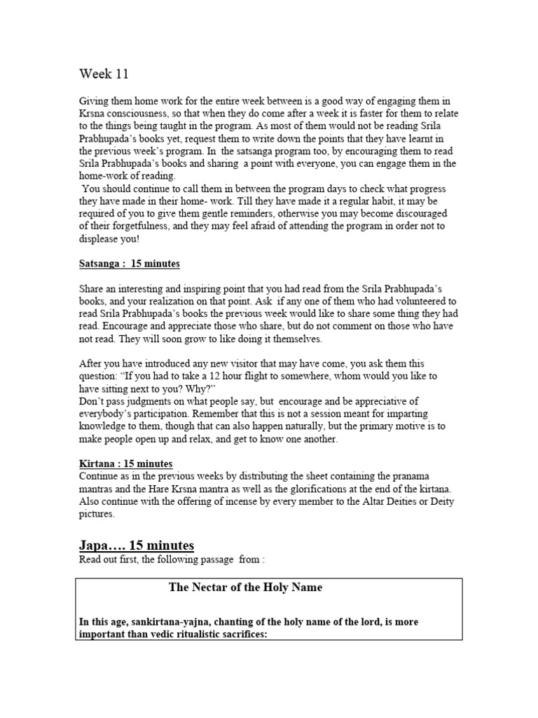 BhaktiVriksha Module 2 Week 11 | PDF | Krishna | Hinduism