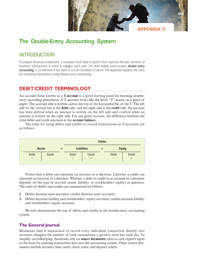 Appendix C - The Double-Entry Accounting System | PDF | Debits And ...