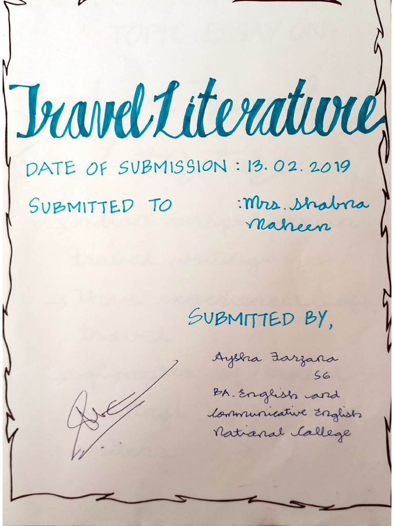 Travel Writings | PDF