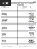 Syllabus Receipt and Acknowledgement Template | PDF | Career & Growth