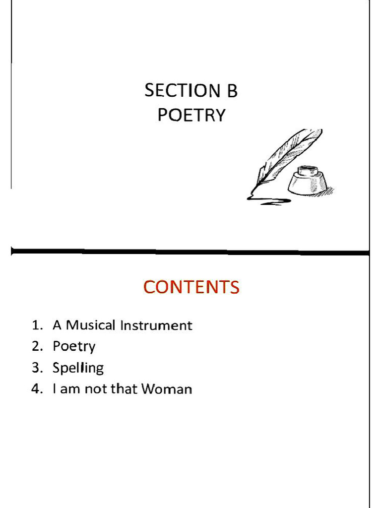 Notes of Poetry Section | PDF
