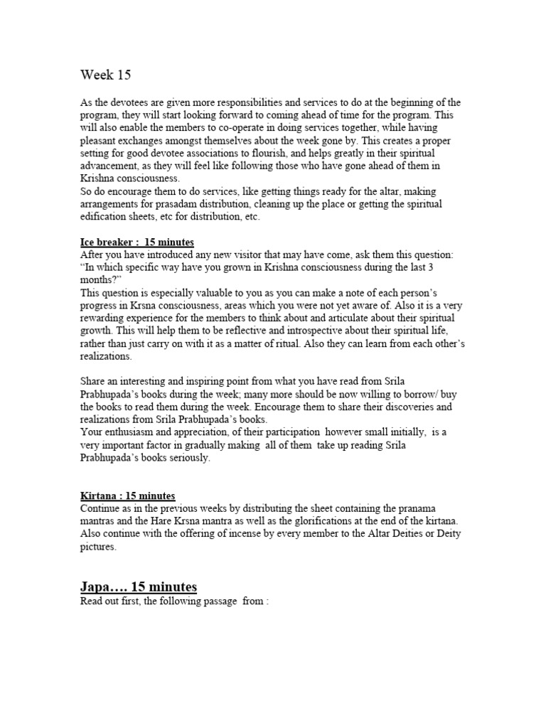 BhaktiVriksha Module 2 Week 15 | Download Free PDF | Vedanta | Vaishnavism