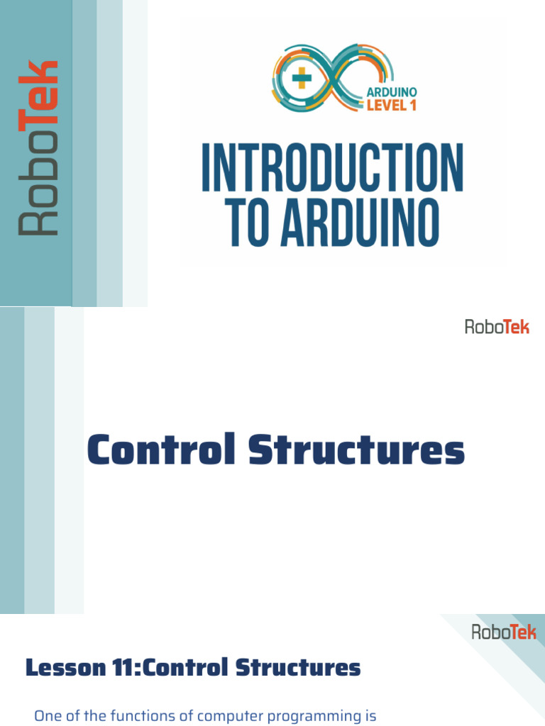 Rob 2 Week 2 Pdf Control Flow Arduino