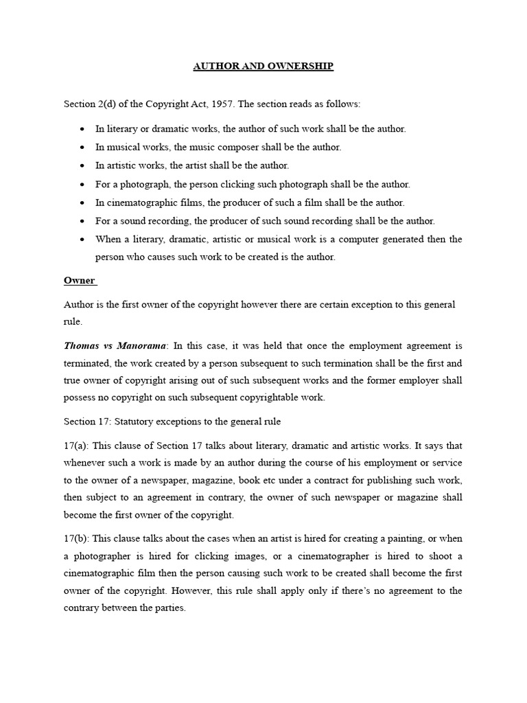 Copyright Notes | PDF | Copyright | Copyright Infringement