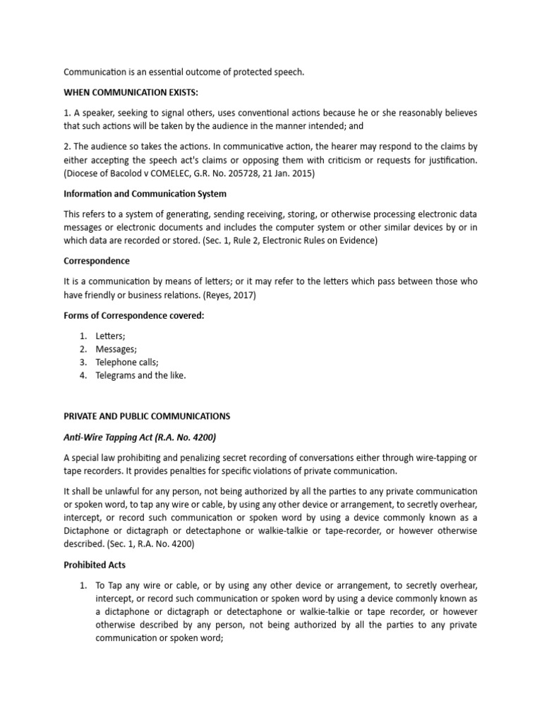 Understanding Communication Privacy Laws | PDF | Right To Privacy ...