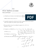 Arithmetic and Geometric Sequences Problems | PDF | Summation | Sequence