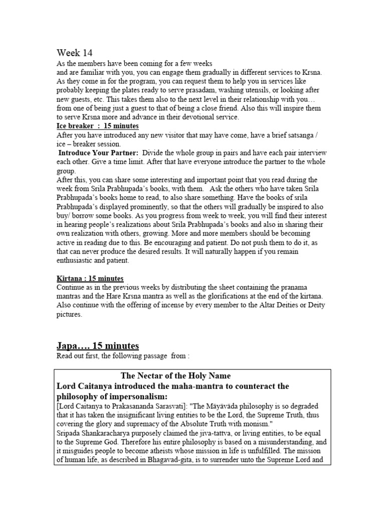 BhaktiVriksha-Module-2-Week-14 | PDF