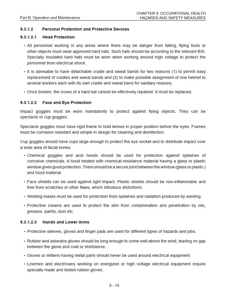 Occupational Health Safety Measures Guide | PDF