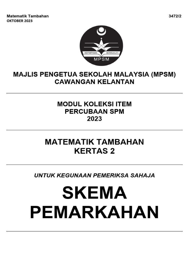 (Cikgujep - Com) MS Kelantan K2 2023 | PDF