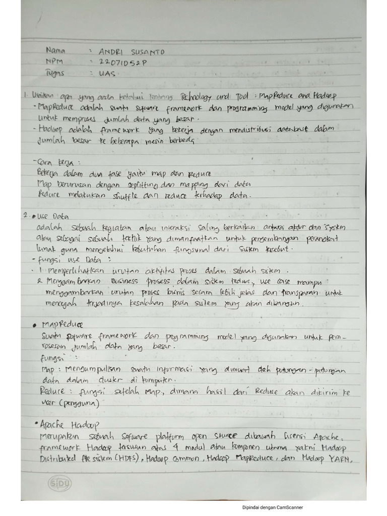 Uas Big Data - Andri Susanto | PDF