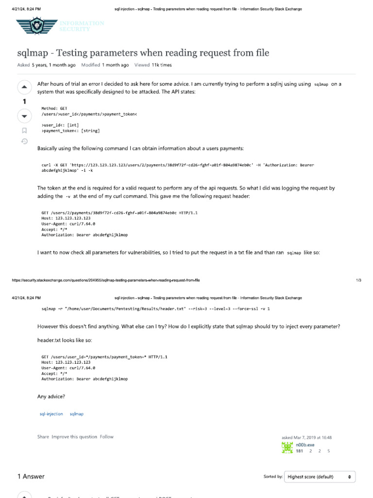 Sqlmap - R | PDF