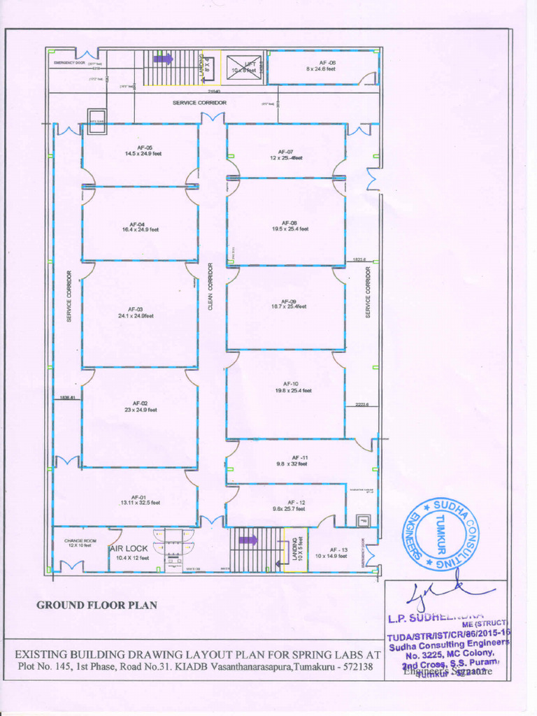 Floor Plan - A4 Size - Engineer Attested | PDF